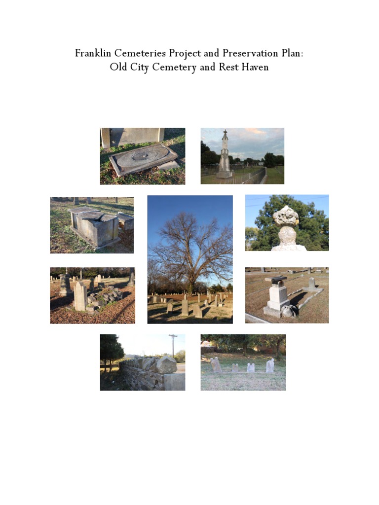 Franklin Cemeteries Project and Preservation Plan 12.2010 | PDF ...