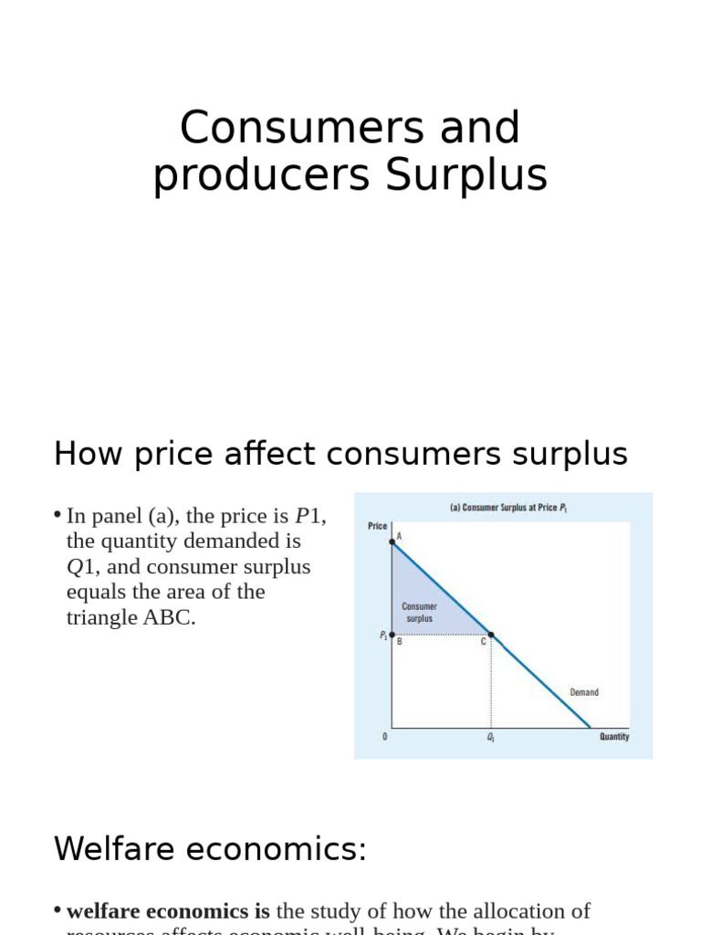 Consumers and producers Surplus | PDF | Economic Surplus | Demand