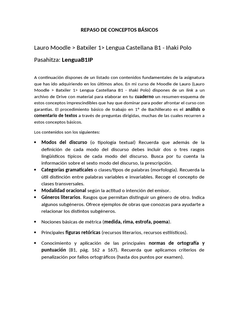 Repaso de Conceptos Básicos 25-26 2 | PDF