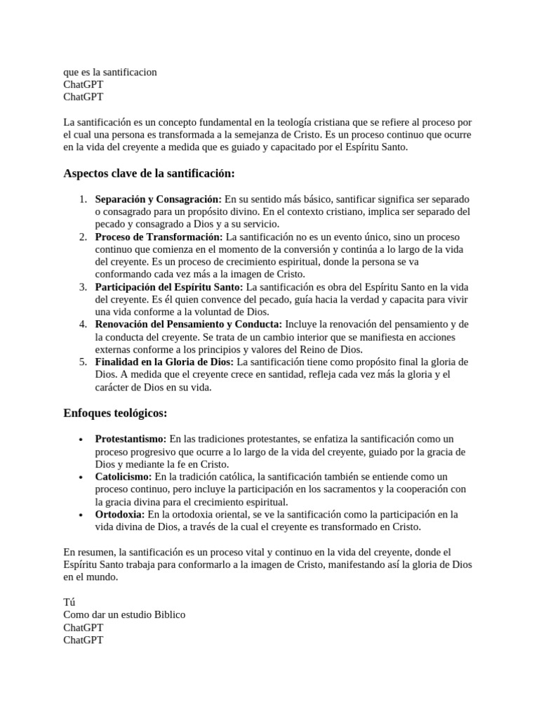 Chat GPT | PDF | Pecado | Jesús