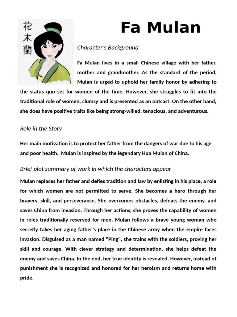 Fa Mulan | PDF