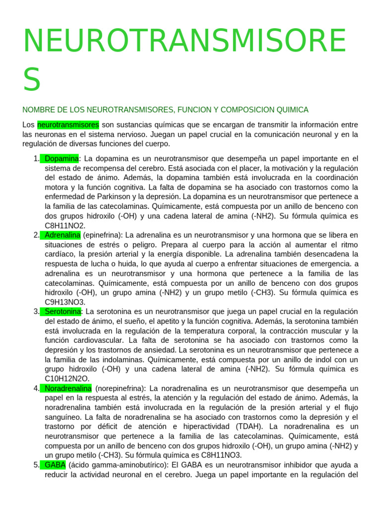 Neuro Transm I Sores | PDF | Norepinefrina | Dopamina