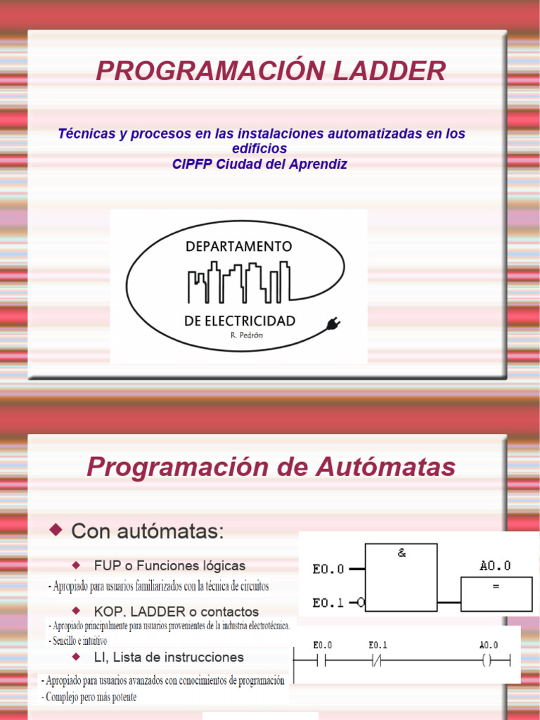 Programación Ladder en Automatización | PDF