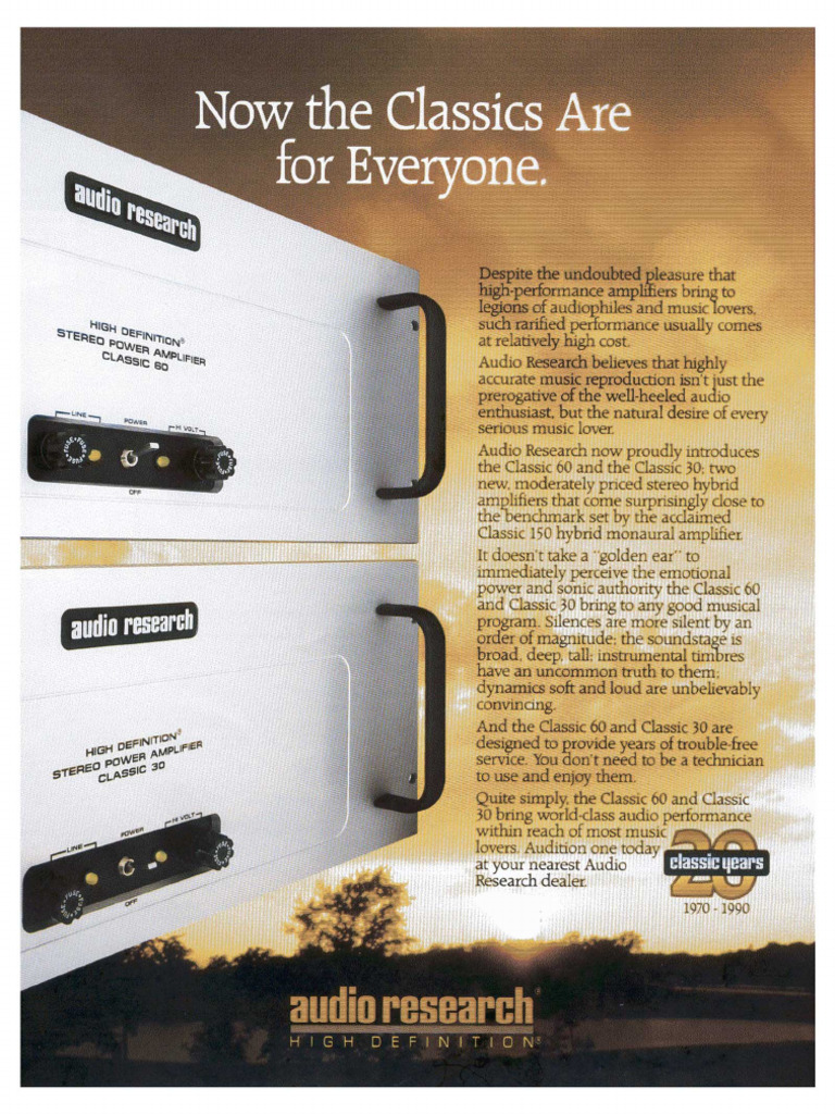 ARC Classic 60 Brochure PDF | PDF