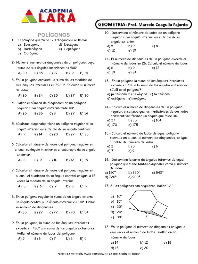 POLIGONOS_PRACTICA[1] | PDF | Ángulo | Politopos