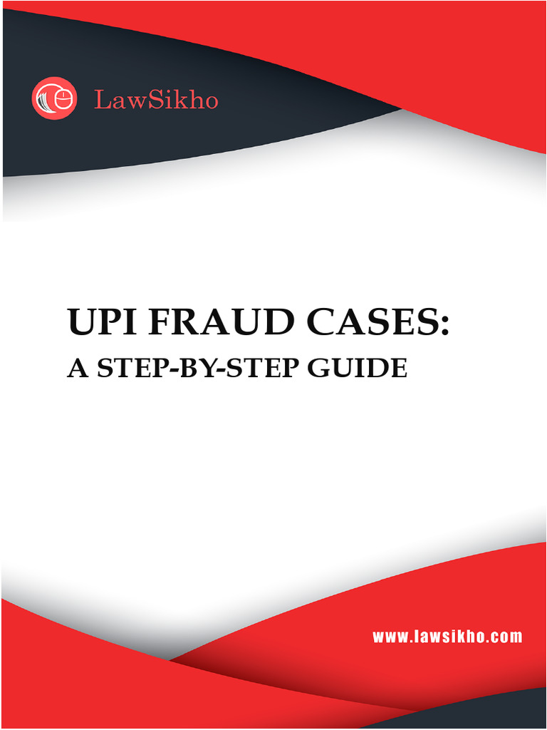Steps To Deal With UPI Fraud Cases | PDF | Complaint | Fraud