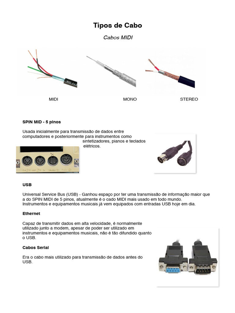 Aula 03 - Tipos de Cabo | PDF