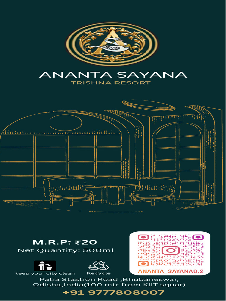 Ananta Sayana Trishna Resort Details | PDF