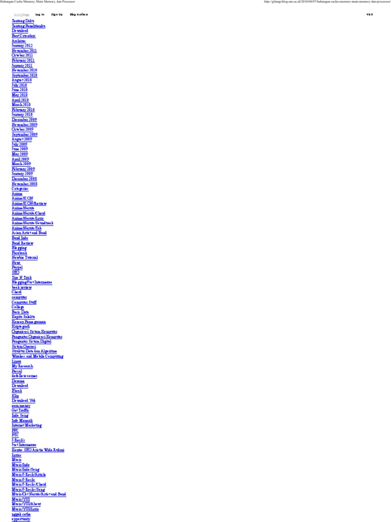 Cache vs Main Memory Explained | PDF | Random Access Memory | Cpu Cache