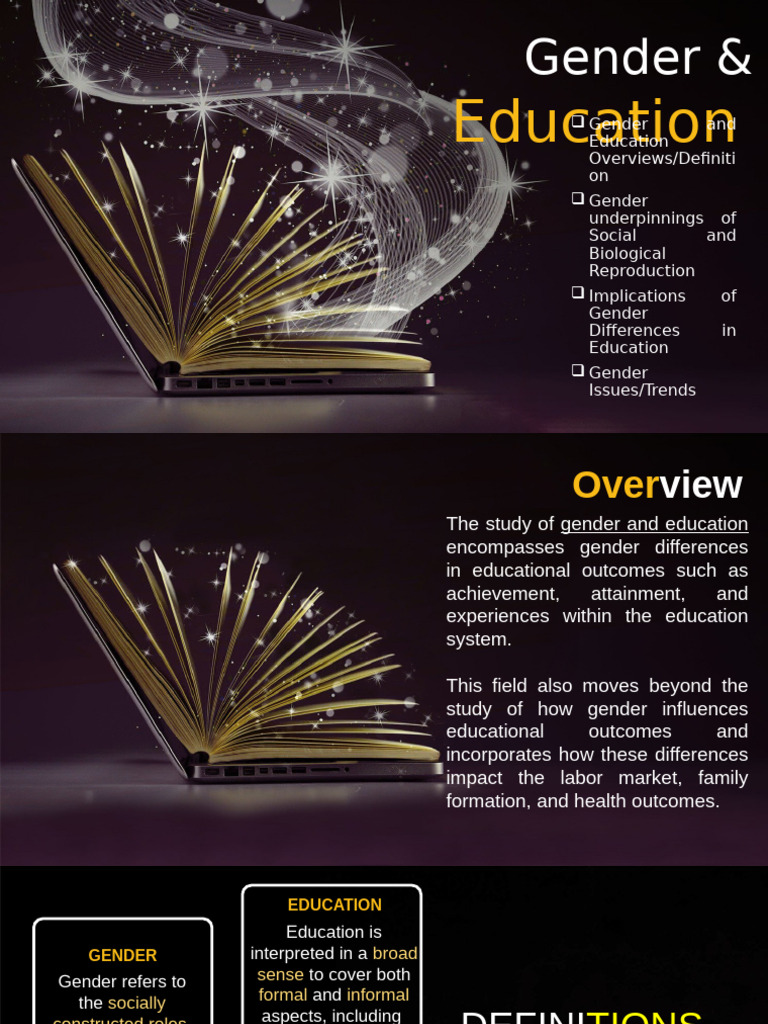 Lesson 5.4 Gender and Education | PDF | Gender Inequality | Gender Studies
