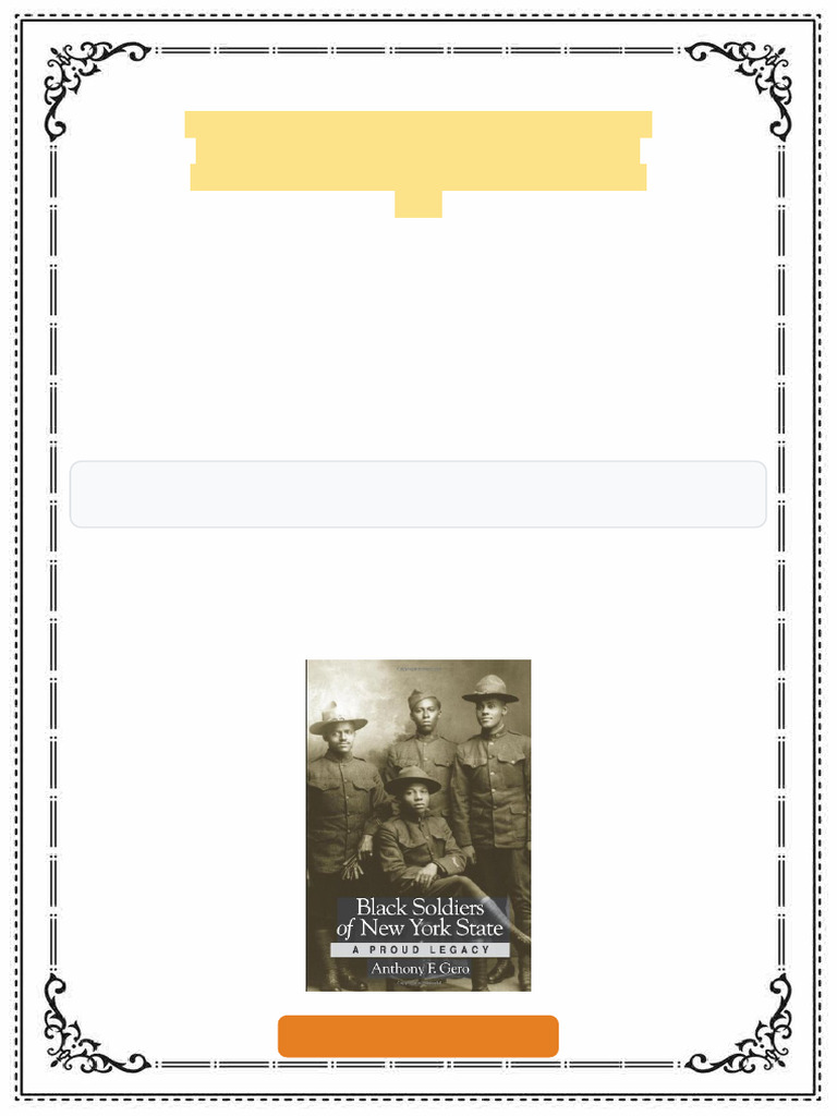 Black Soldiers of New York State A Proud Legacy Excelsior Editions ...