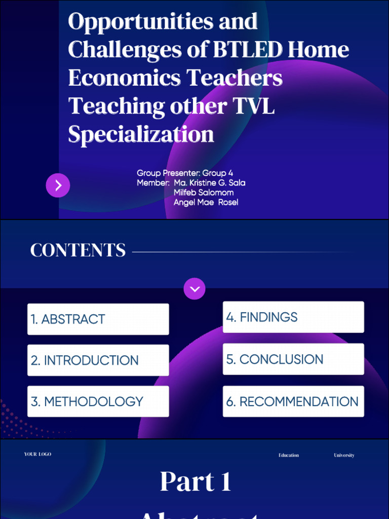 Group 4 Presentation MAHE 201(1) | PDF | Teachers | Vocational Education