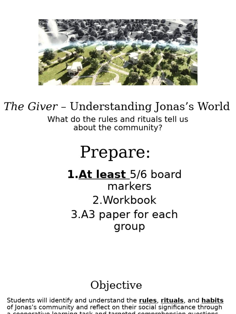 Analyzing Community Norms in The Giver | PDF | Cognitive Science ...