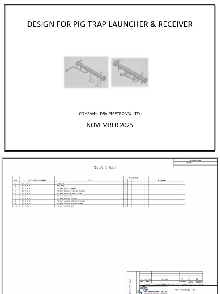 Pig Trap Launcher & Receiver Design | PDF | Pipe (Fluid Conveyance ...