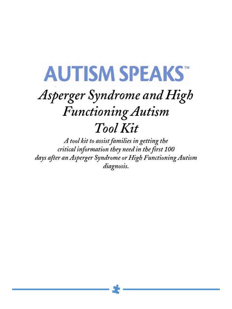 Asperger Syndrome High Functioning Autism Tool Kit | PDF | Asperger ...