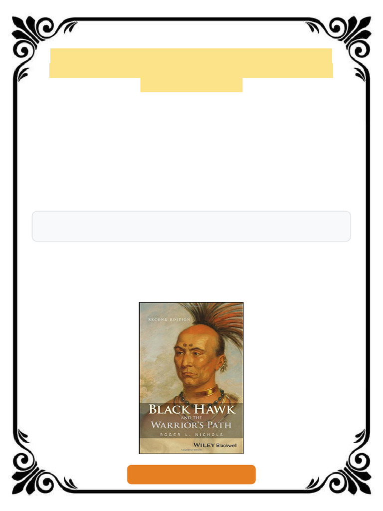 Black Hawk and the Warrior s Path 2nd Edition Roger L. Nichols ebook ...