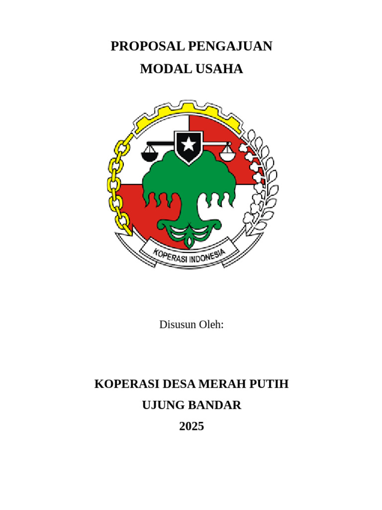 Proposal Modal Usaha Koperasi Ujung Bandar | PDF