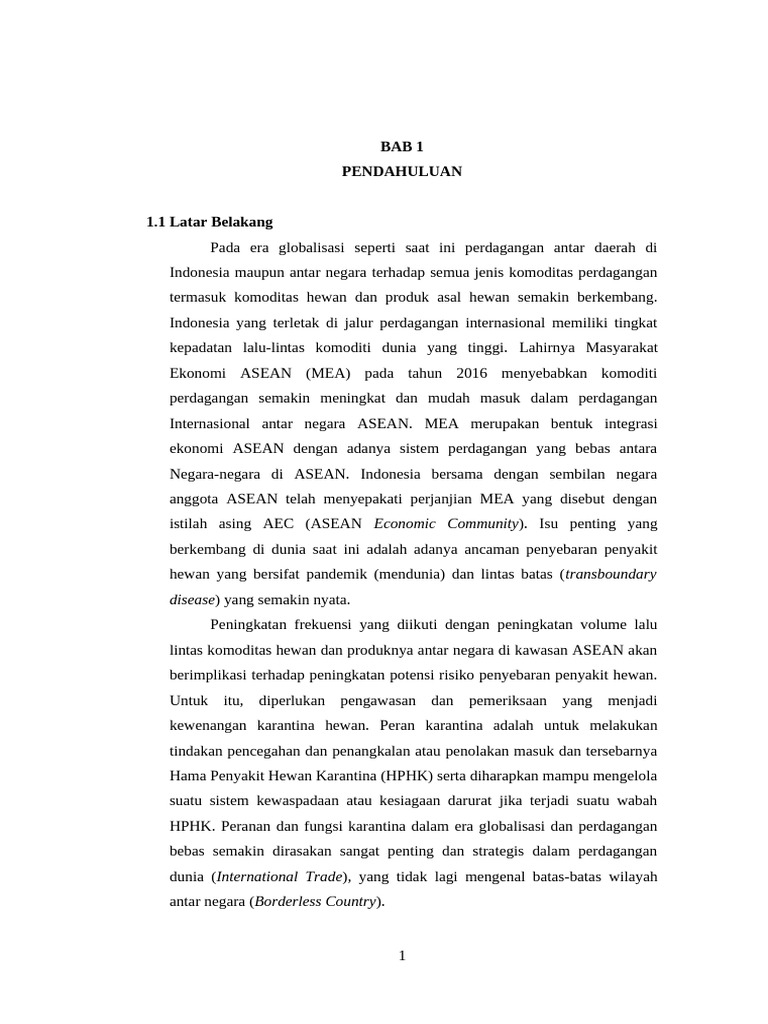 Peran Karantina Hewan di BBKP Surabaya | PDF