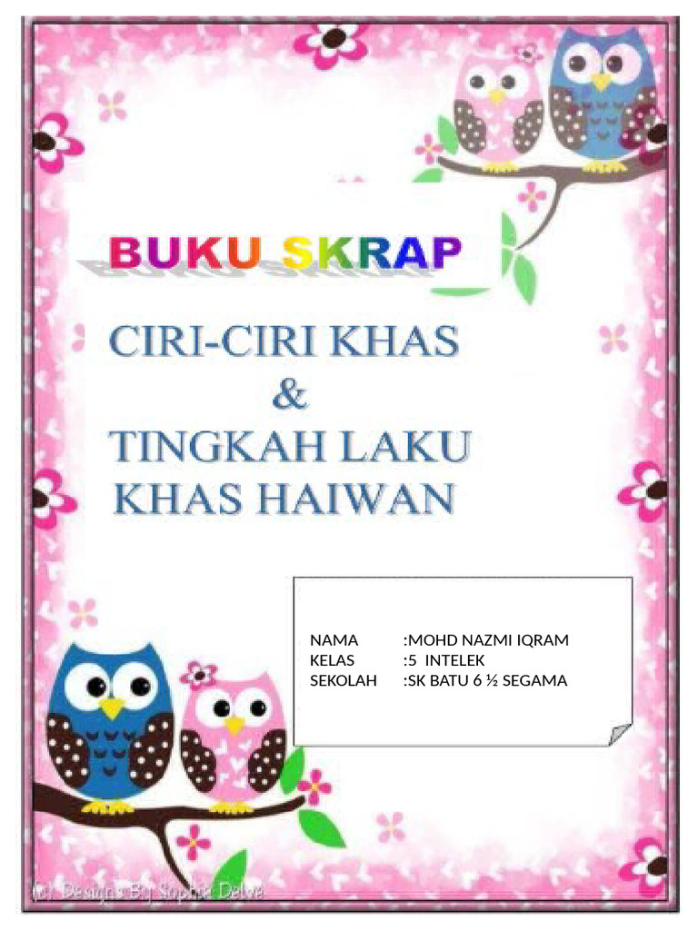 Ciri-Ciri Dan Tingkah Laku Khas Haiwan Untuk Melindungi Diri | PDF