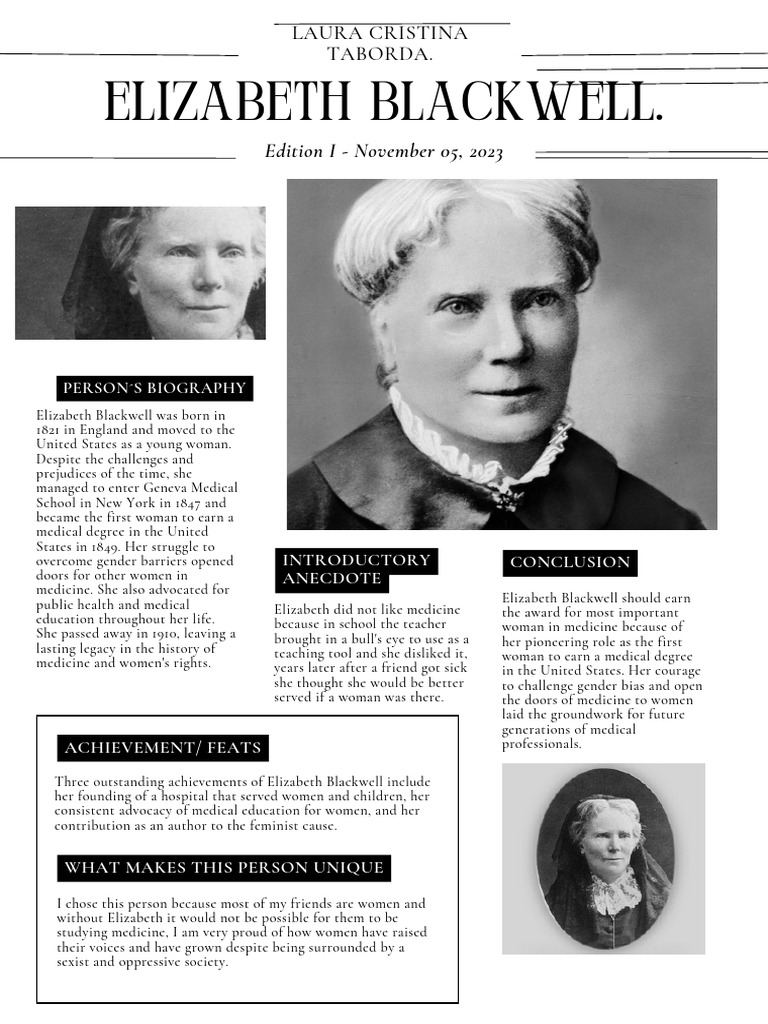 Elizabeth Blackwell. (7) (1) | PDF | Woman | Gender Studies
