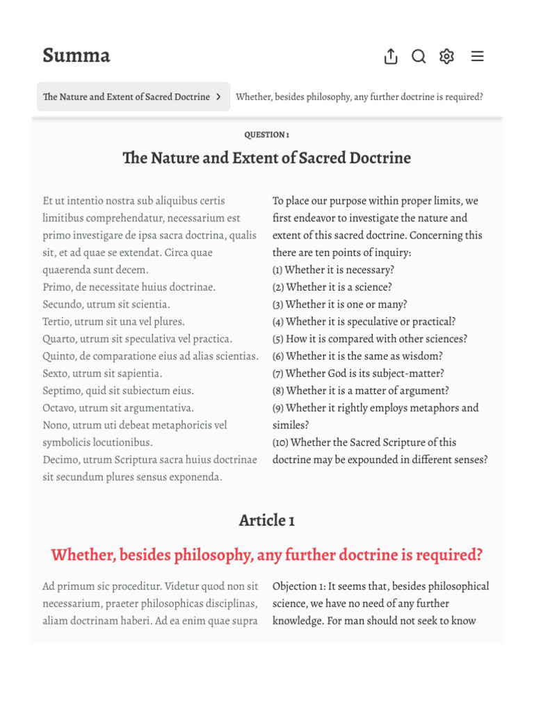 Aquinas 101 - Summa 2 | PDF