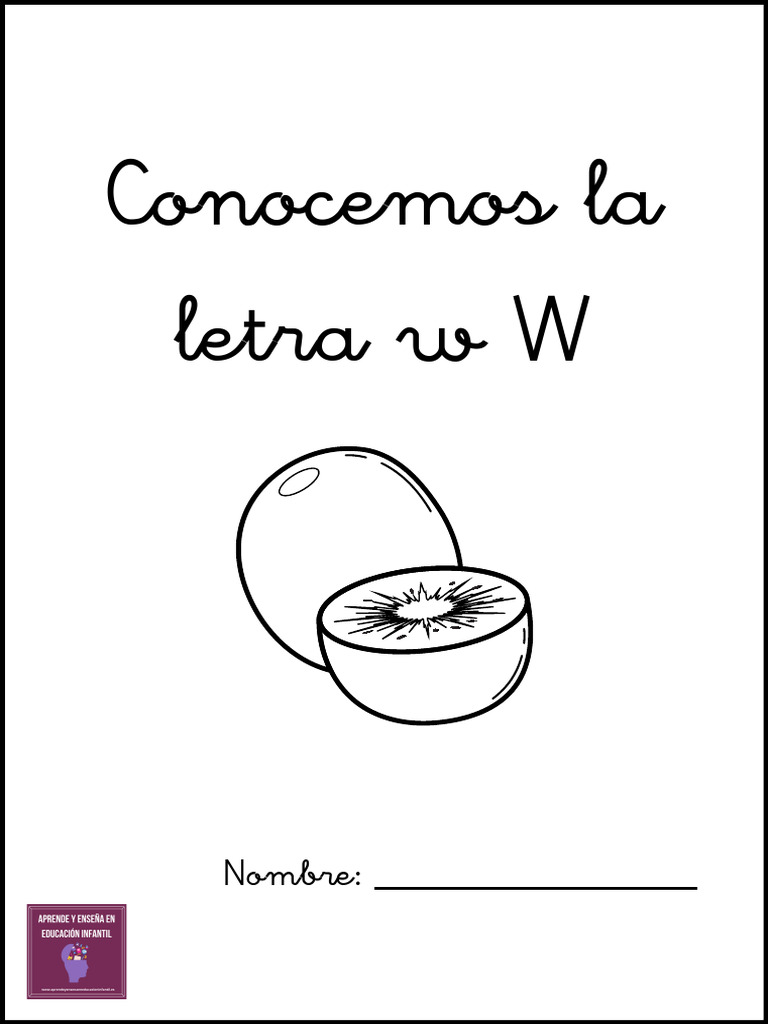 Actividades educativas con la letra W | PDF