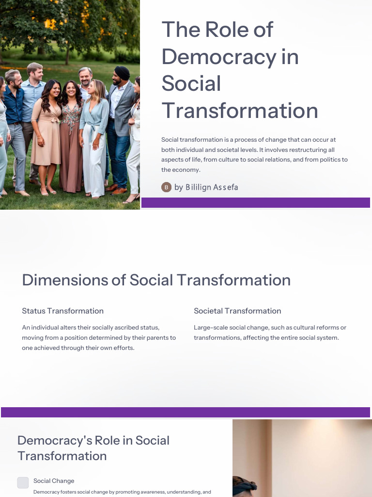 Democracy's Impact on Social Change | PDF | Democracy | Political ...