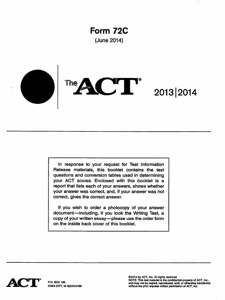 June 2014 ACT 72C Rescan | PDF