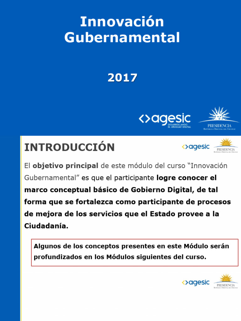 Innovación en Gobierno Digital 2017 | PDF | Gobierno E | Informática