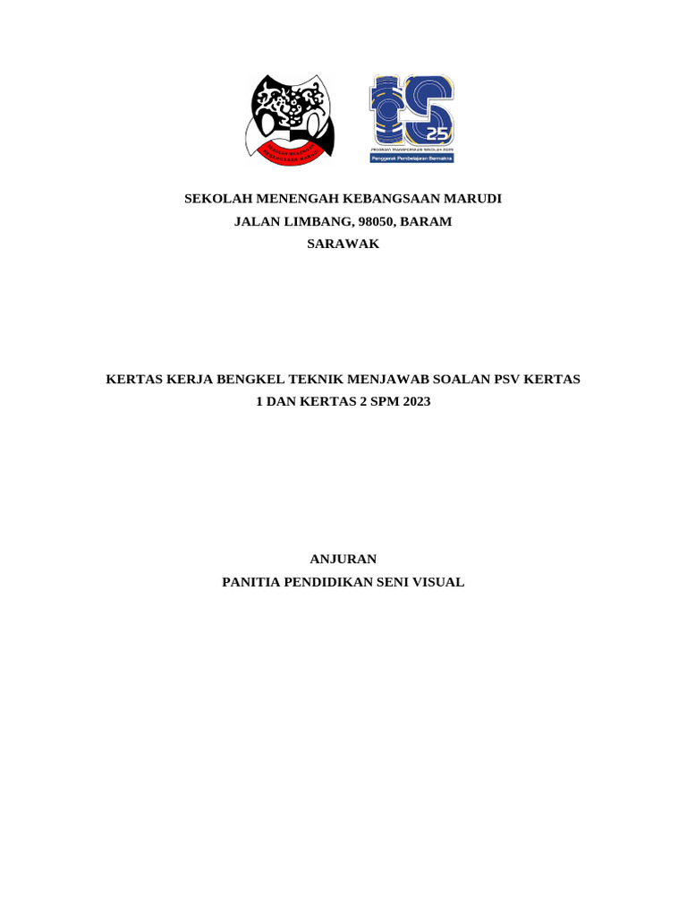 Teknik Menjawab Soalan PSV SPM 2023 | PDF
