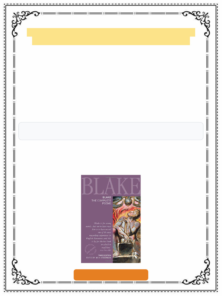 Blake The Complete Poems 3rd Edition William Blake ebook universal ...