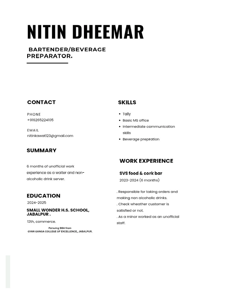 Nitin’s Resume | PDF