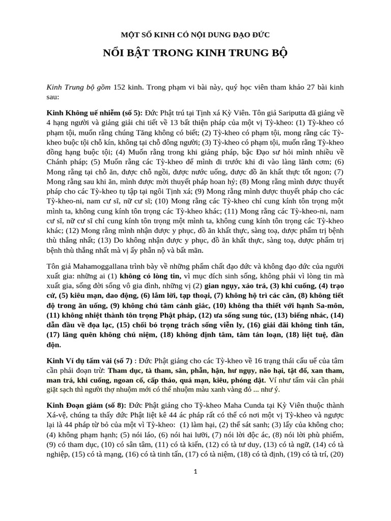 Bai 04c - Dao Duc Trong Kinh Trung Bo | PDF