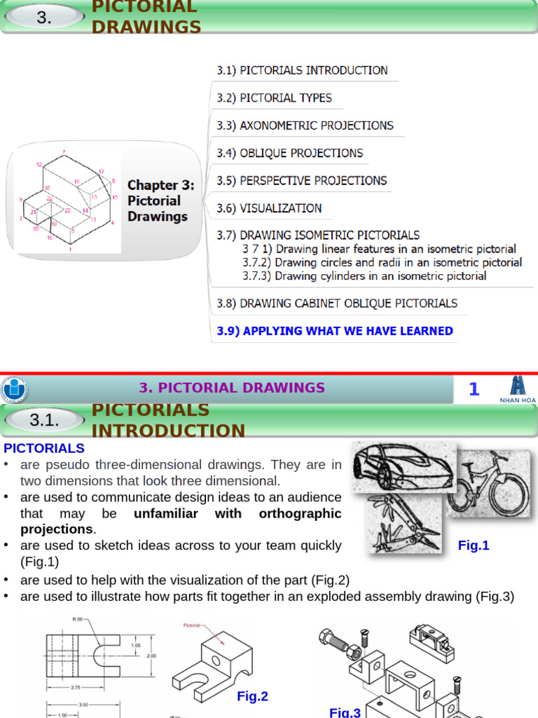 Engineering Drawing - Enee1001iu - Chap 3 - Pictorial Drawings | PDF ...