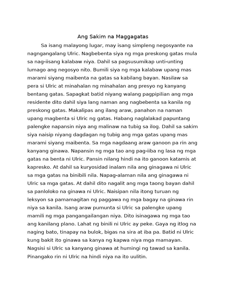 Ang Sakim Na Maggagatas | PDF