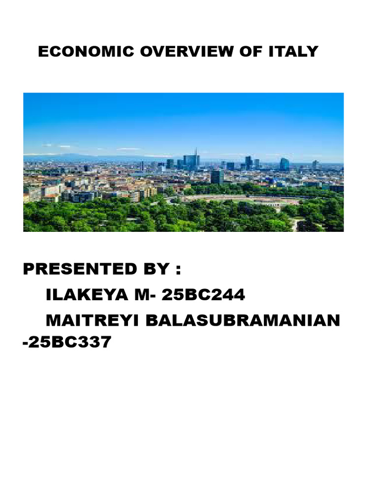 Italy's Economic Overview 2024 Analysis | PDF | Government Budget ...