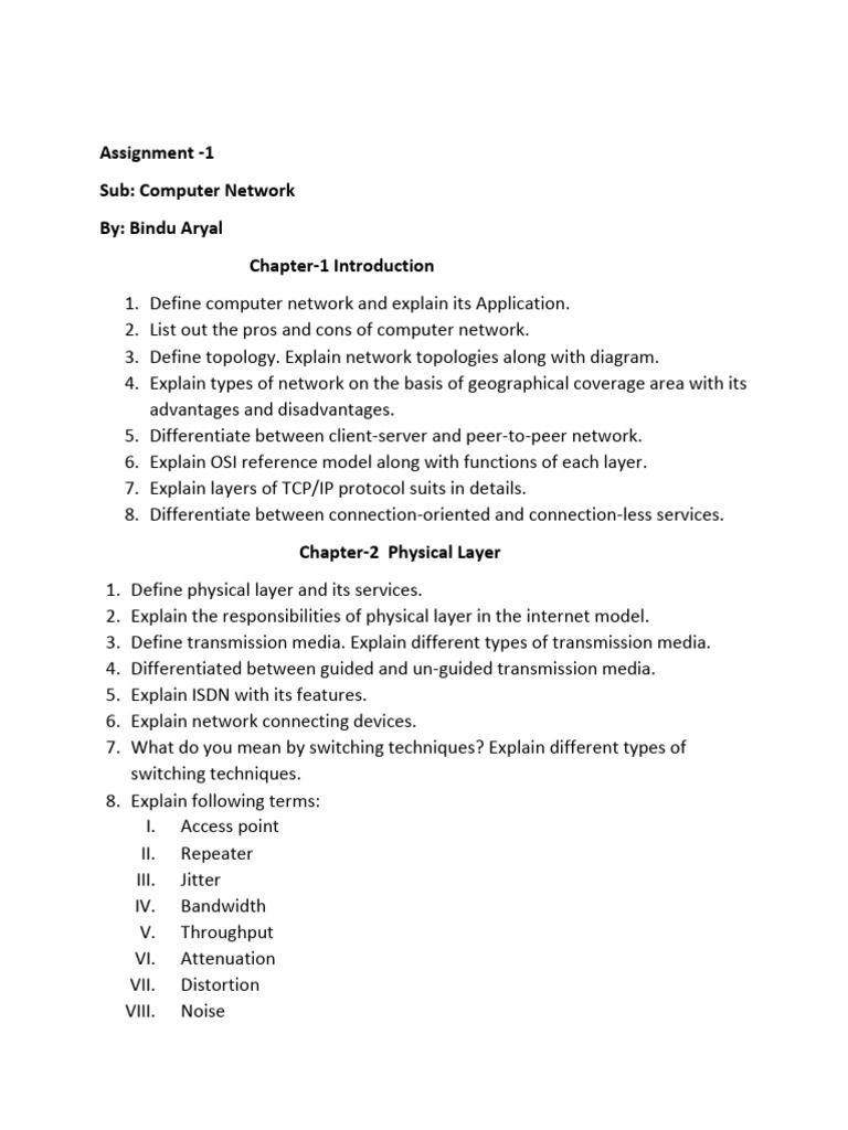 Computer Network Concepts and Layers | PDF