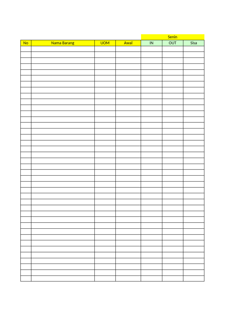 Daily Kitchen Inventory Report | PDF