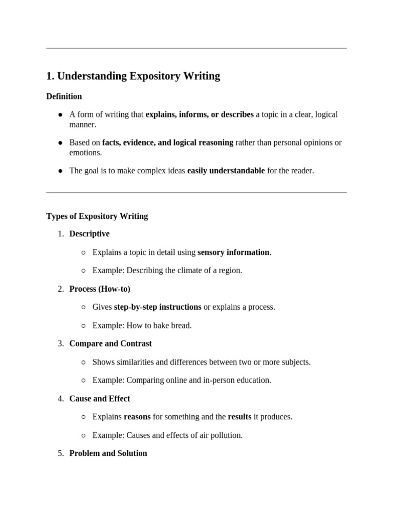 Introduction to Expository Writing | PDF | Reason | Learning