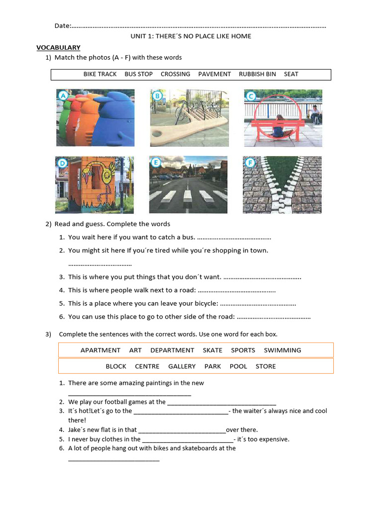 Wednesday, 6th August (Unit 1- Vocabulary & Grammar) | PDF | Chess ...