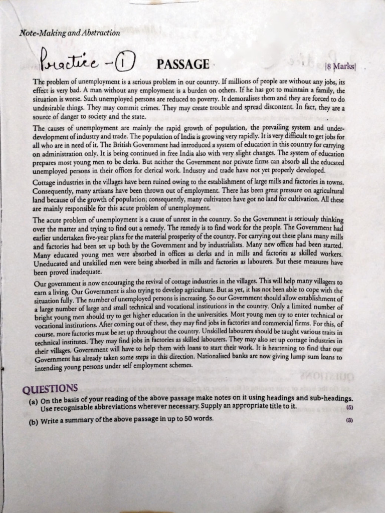 Note Making & Summary | PDF