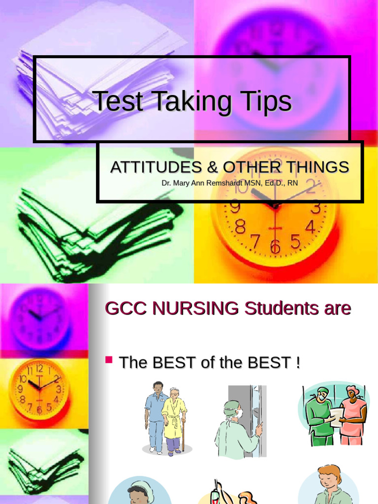 Test Taking Tips Student Version | PDF | Multiple Choice ...