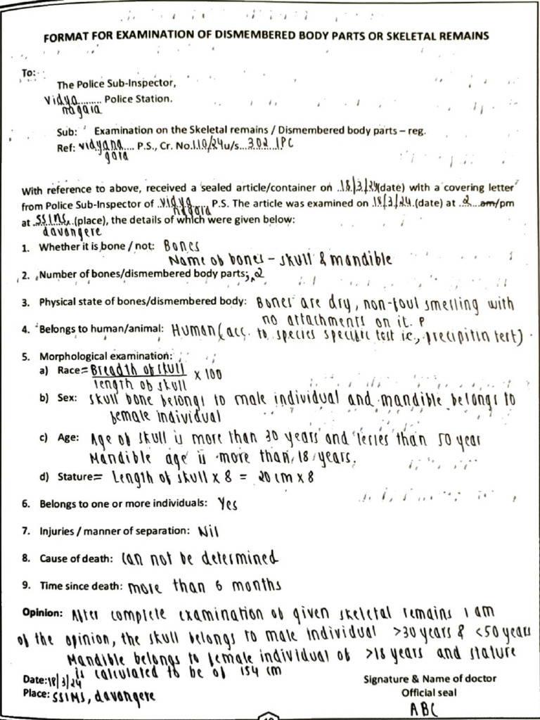 Forensic Record | PDF