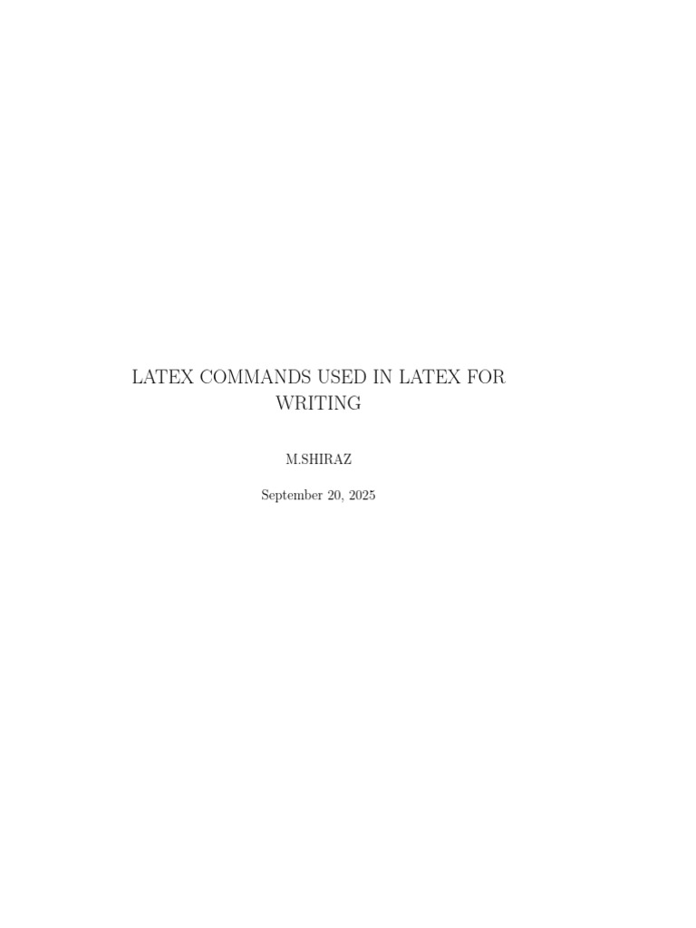 latex codes final | PDF | Matrix (Mathematics) | Mathematics