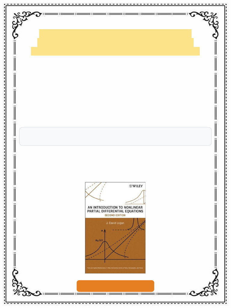 An introduction to nonlinear partial differential equations 2nd ed ...