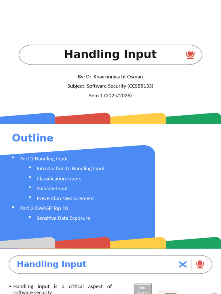 Secure Input Handling in Software | PDF | Information Technology | Data