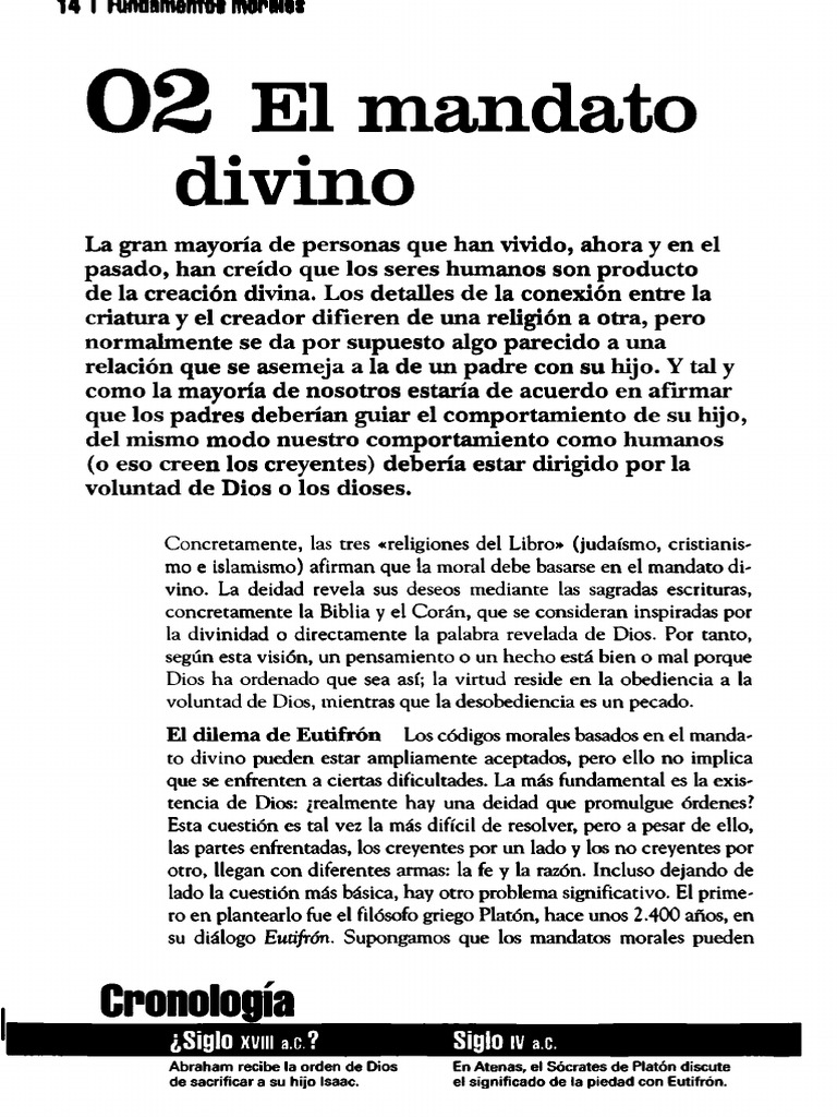 Dilema del Mandato Divino en Ética | PDF | Dios | Moralidad