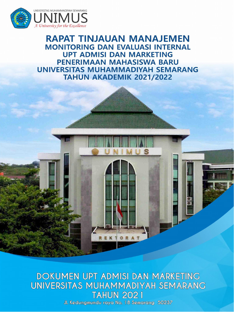 Laporan Rtm Upt Admisi Pmb Ta 2021-2022 | PDF