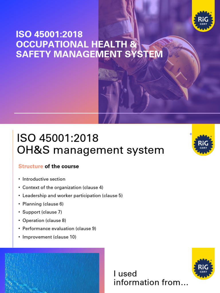 ISO+45001 2018 OHS Management System | PDF | Occupational Safety And Health | Risk