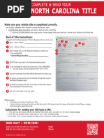 Maryland MVA Tag Return Instructions | PDF | Vehicles
